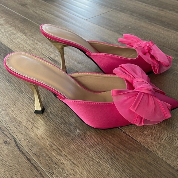 Shoes | Pink Bow Heels | Poshmark